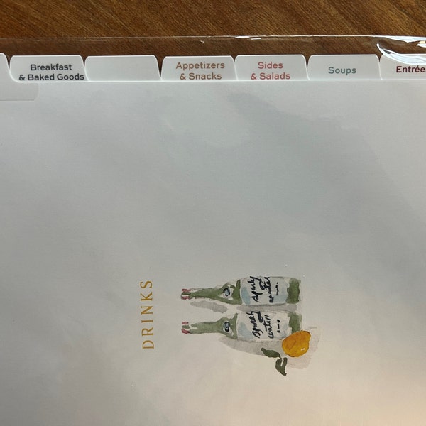 Tab Dividers for Recipe Binder - 8 Categories, Cute Tab Dividers, Fits ...