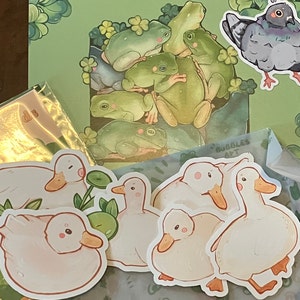Duck Friends Sticker Pack Duck Sticker Matte Stickers Laptop Sticker ...