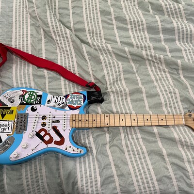 1994 BJ Guitars Billie Joe Armstrong Green Day Blue Guitar - Etsy