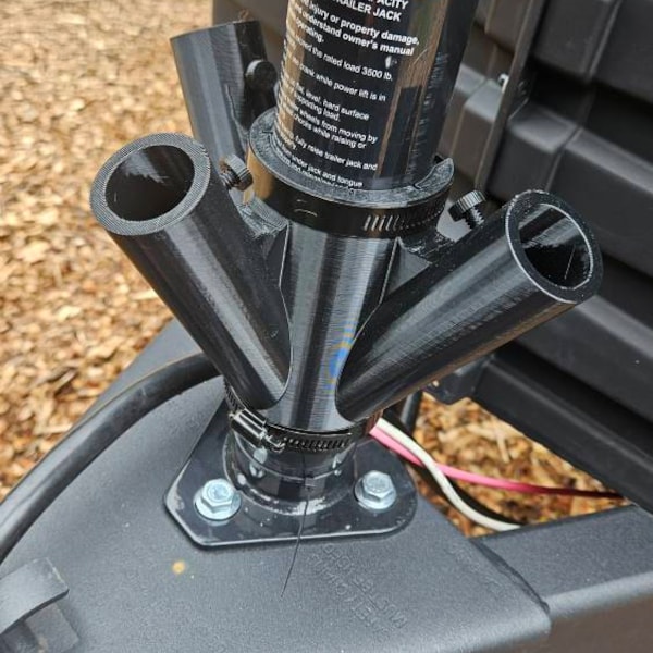 Camper Triple Flag Pole Mount - RV Flag Holder - Freedom Jack - Etsy
