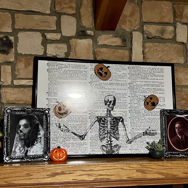 Vintage Halloween Decor Set of 6 Prints, DIY Halloween Decor, Halloween ...