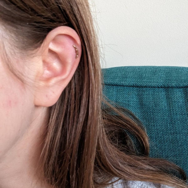 Ear Cuff - Silver Ear Cuff - Ear Wrap - Hammered Ear Cuff - Conch Cuff - Adjustable Ear Cuff ...