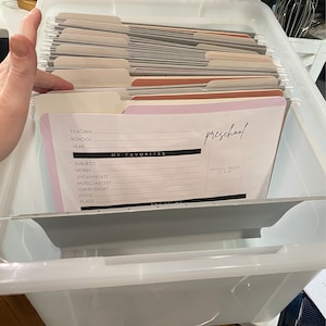 Document Box Tab Labels INSTANT DOWNLOAD Box of Records, Document Tote ...