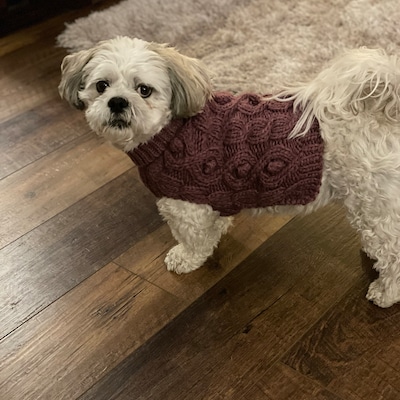 Small Dog Sweater Hand Knitted Soft, Cute and Warm Clothes Free ...