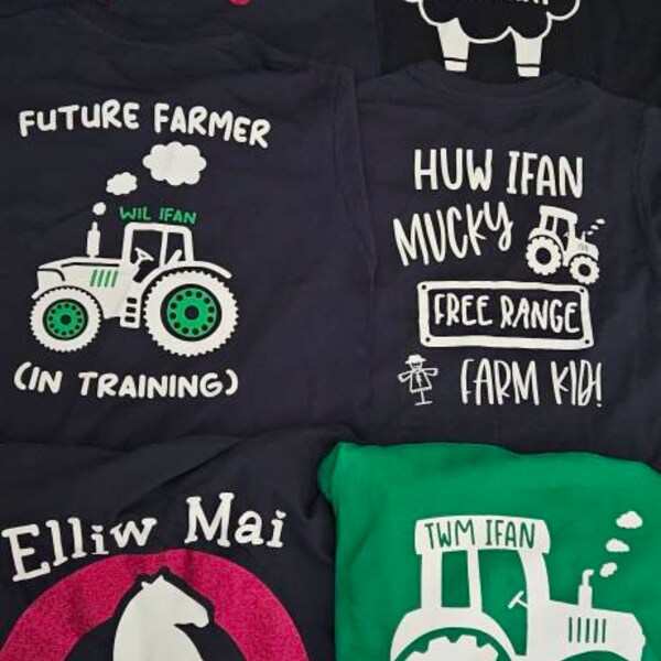 Personalised Kids Tractor 'trainee Little Farmer' Hoodie Jumper - Etsy UK