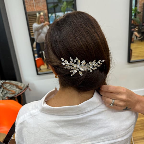 Pearl Bridal Headpiece Floral Wedding Hair Vine Wedding Hair Accessory ...