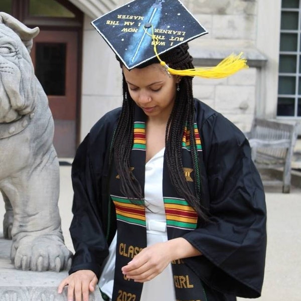 Men's Kente Kinte Class of 2024 Graduation Stole Stoll - Etsy