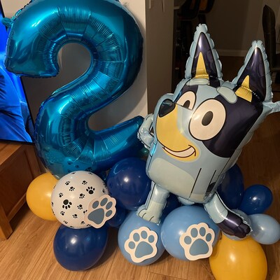 DIY Large Bluey Balloon Sculpture, Bluey Kids Birthday Balloon ...