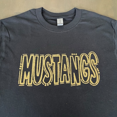 MUSTANGS Doodle Letters Transparent Background Sublimation PNG and SVG ...