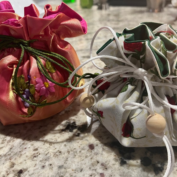 Travel Jewelry Pouch With Drawstring and Pockets - Etsy