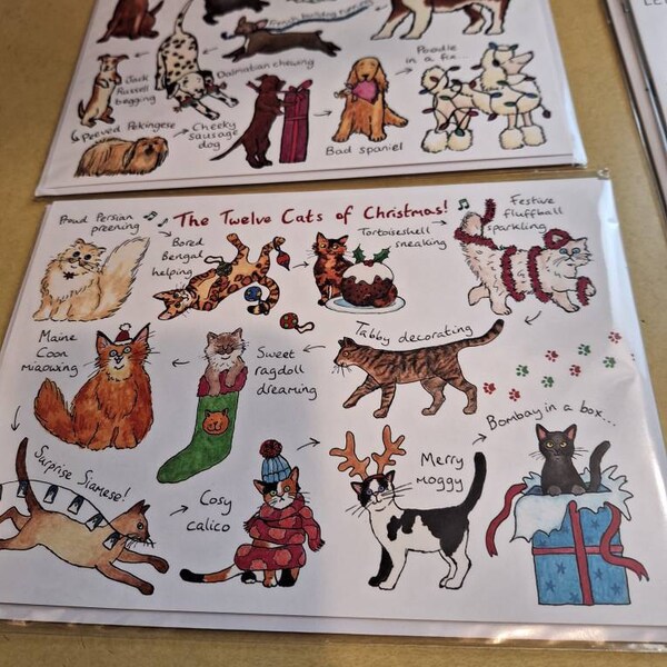 The Twelve Dogs of Christmas... A Christmas Card for Dog Lovers! - Etsy