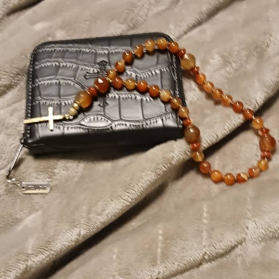 Anglican Prayer Beads, Episcopal Rosary, Gemstones Tiger Eye & Lapis ...