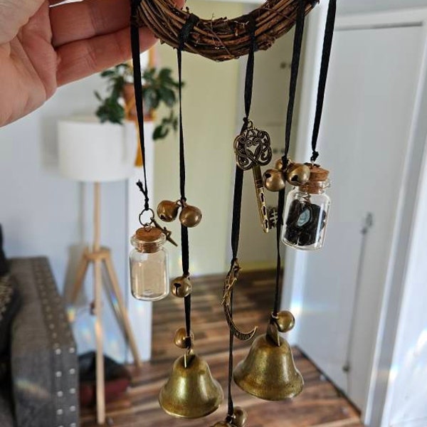 Witch Bells Wreath, Witch Bells for Door, Witch Bells Wind Chime, Door ...