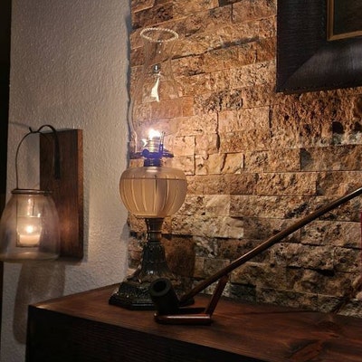 Antique ELLA Pattern Oil Lamp-vintage 1911-1945-ready to Use - Etsy