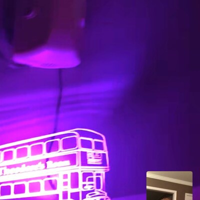 London Bus Night Light Personalised Routemaster Night Lamp London Bus ...