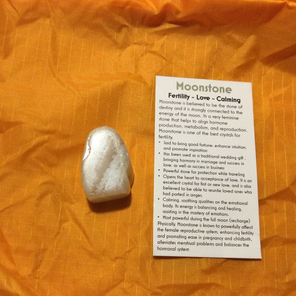 Moonstone Tumbled Stone - Multiple Sizes Available - Polished Light ...