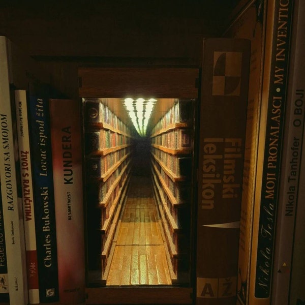 Infinite Library Book Nook,infinity Shelf Insert,ınfınty Lıbrary - Etsy