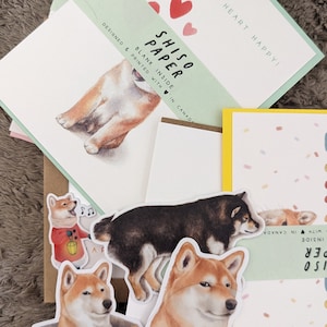 Shiba Inu Birthday Card, Watercolor Illustrated, Happy Birthday - Etsy