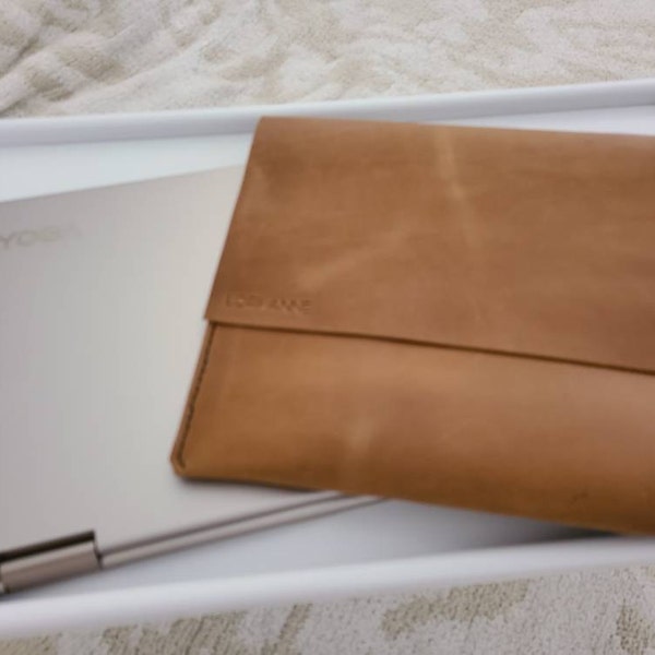 Brown Leather Lenovo Yoga Case Thinkpad 14"x1 , Yoga C740 14" and 15 ...