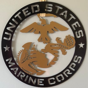 US Marine Corps Metal Sign Authorized Seller for USMC Logo USMC Sign ...