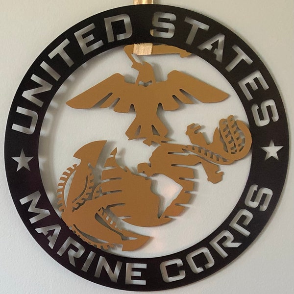 US Marine Corps Metal Sign -- Authorized Seller for USMC Logo -- USMC ...