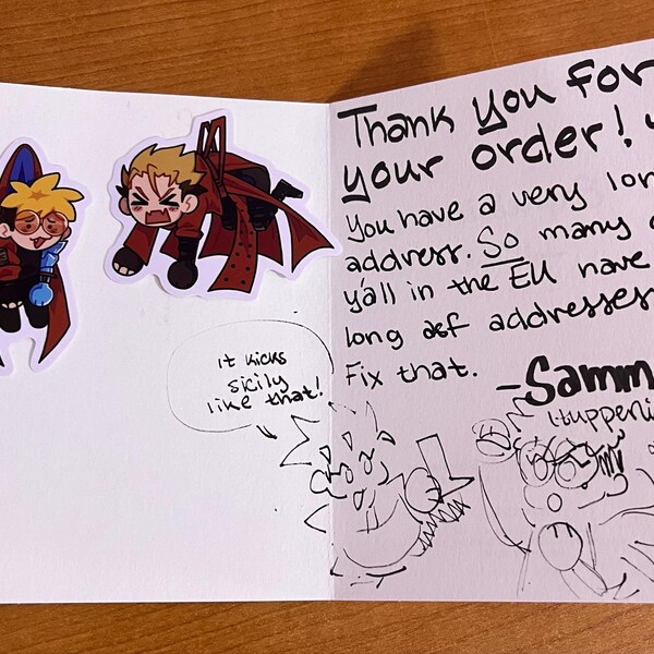 Hanging Vash Sticker ; Trigun Stampede / Trigun Maximum Inspired Vinyl ...