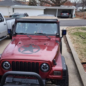 Vinyl Distressed Style Compass Hood Decal Window Decal Fits Jeep ...