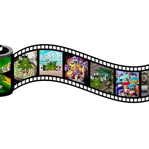 PRINTABLE Film Strip Gift Collage Template Collage for Film Strip Team ...