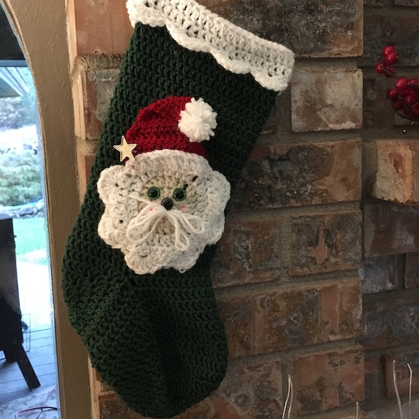 4 Designs Christmas Stockings Crochet Pattern PDF Striped Checked ...