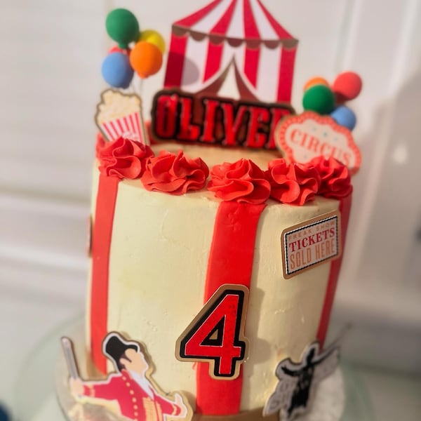 Custom “happy Birthday” Cupcake Toppers With Age - Perfect for Birthday ...