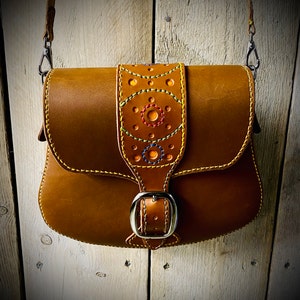 Shoulder Bag Leather Pattern PDF Saddle Bag Digital Template - Etsy