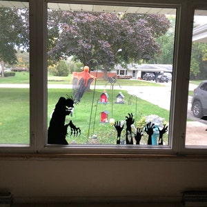 Ghoul Hands Halloween, Wall, Door or Window Decal - Etsy