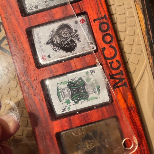 Zippo Rack,zippo Holder,collectible Organizer Box,solid Wood Handmade ...