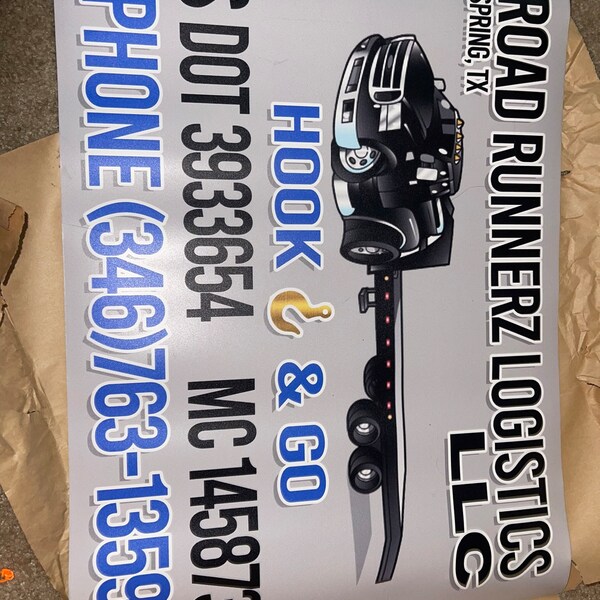Custom US DOT Trucking Decal Stickers Custom Truck Decal (tow Truck ...