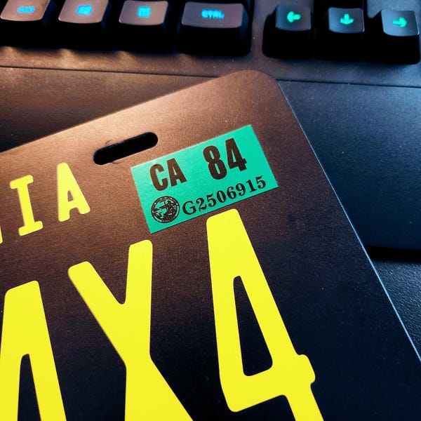 California Month Sticker [doyers Edition] CA License Plate Tag - Etsy