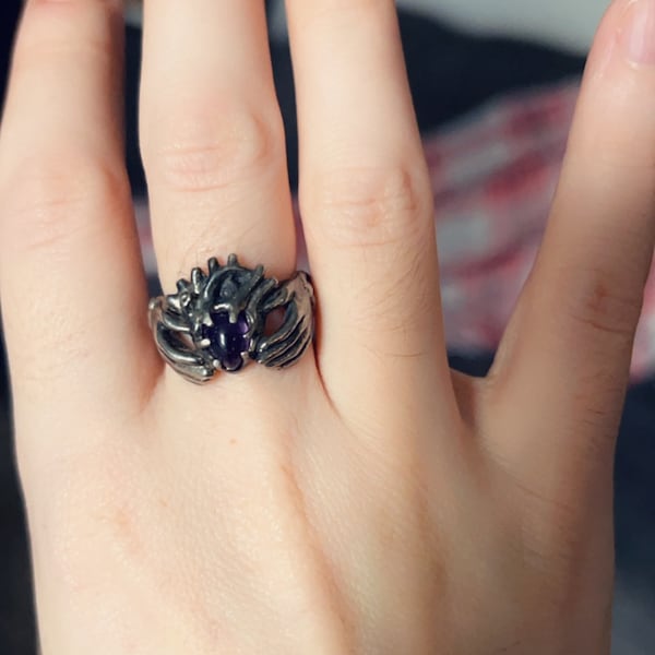 The Eldritch Spiral Tentacle Wrap Ring in Bronze & Silver - Etsy