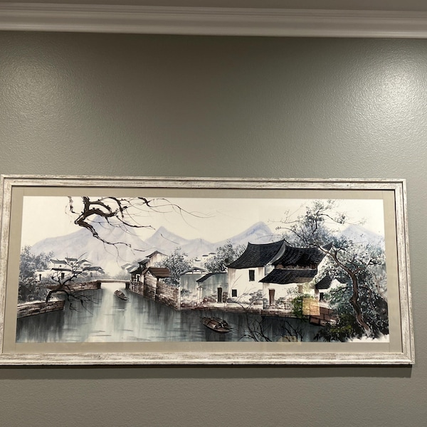 The Three Visits to the Thatched Cottage Screen Painting, Japan/ Yosa ...