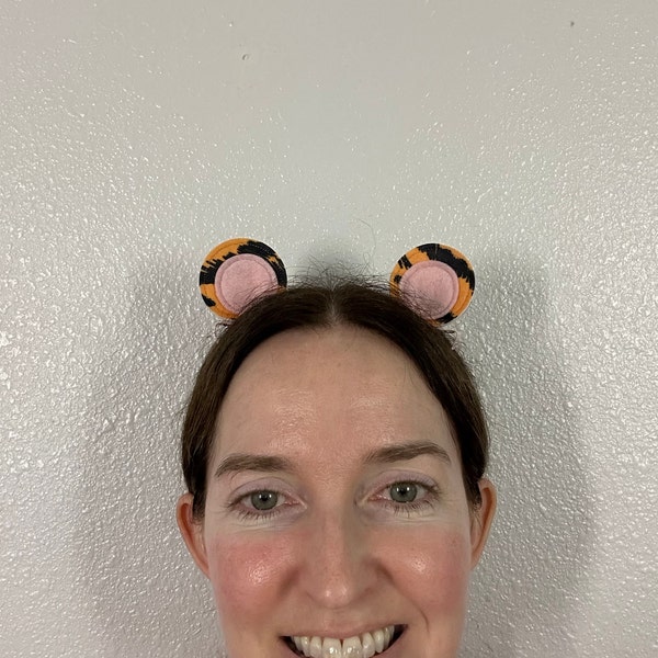 Felt Tiger Ears Hair Clips - Halloween Costume, Dress up (set of 2) - Etsy