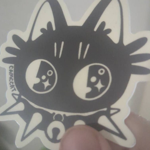 Cute Black Cat Halloween Hard Enamel Pin, Glow in the Dark Ghost Kitty ...