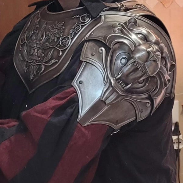 Larp Armor Paladin Pauldrons - Etsy UK