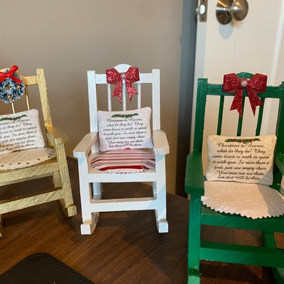 Christmas in Heaven Memorial Empty Chair Loved One in Heaven Christmas ...