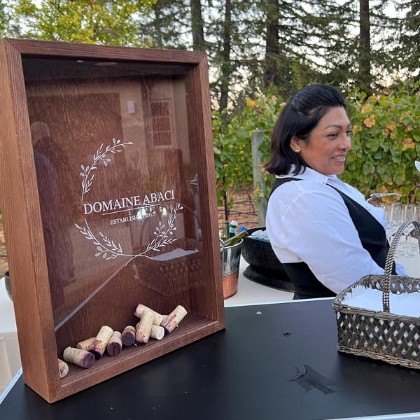 BLACK Wine Cork Holder, Wine Cork Art, Wine Cork Display Case, Shadow ...