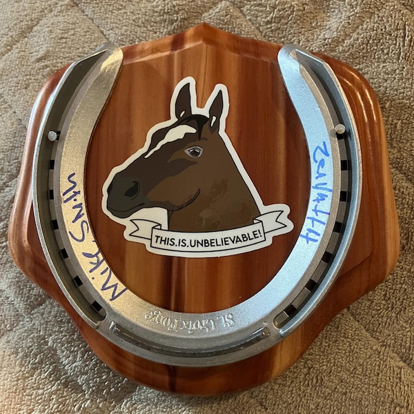 Secretariat Photograph Rare Barn Photograph Ron Turcotte Autograph 8x10 ...