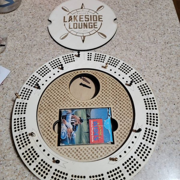 Cribbage Board, With Storage, Round, SVG, Laser Cutting File - Etsy