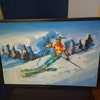 Surfing Art, Large Horizontal Art, Surfing Wall Art, Textured Art ...
