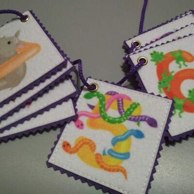 Lacing Cards Fine Motor Activity Montessori Toddler Mini - Etsy