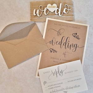 Rustic Wedding Invitations, Personalized Wedding Invitations ...
