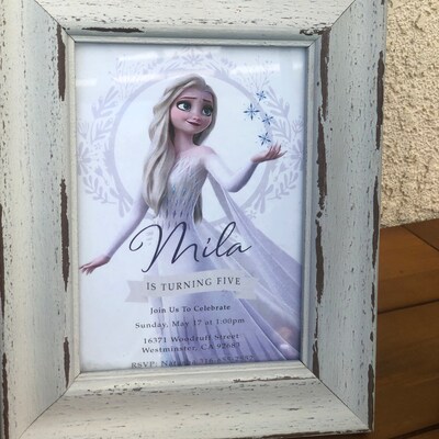 Frozen 2 Invitation, Frozen 2 Invite, Modern Frozen Birthday Invite ...