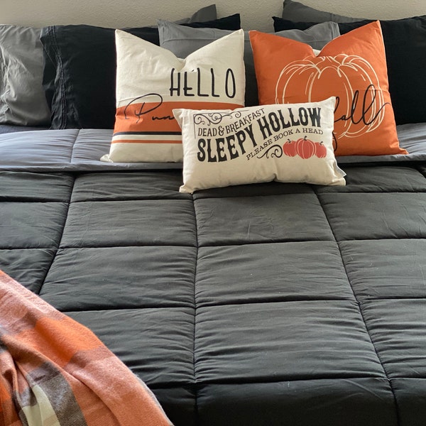 Sleepy Hollow Fall Pillow Cover, Halloween Pillow Perfect for Fall ...