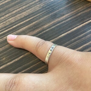 Engraved Rings Wedding Day Gift Personalized Rings Stacking | Etsy